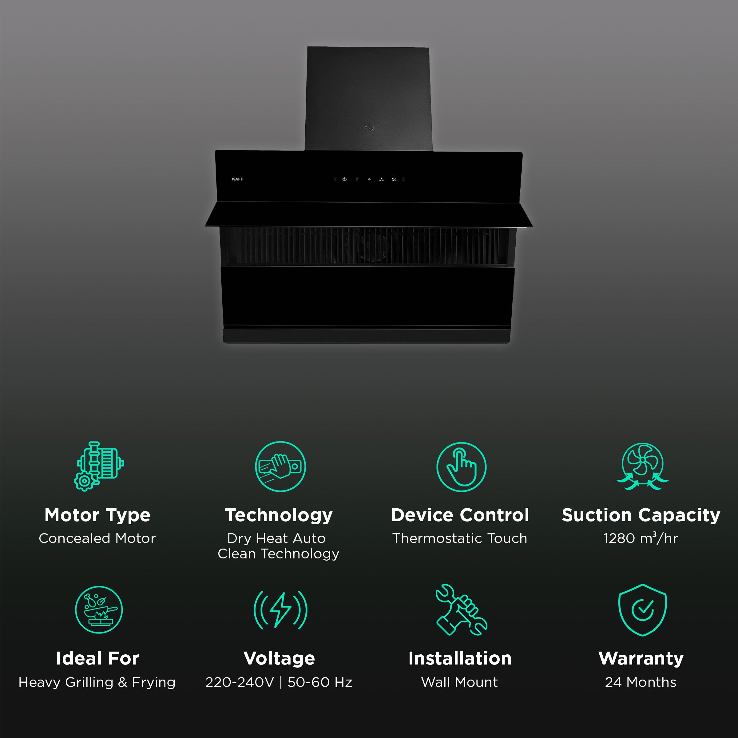 Buy KAFF ALBURY LX DHC 75cm 1280m3/hr Ducted Wall Mounted Chimney with ... Buy KAFF ALBURY LX DHC 75cm 1280m3/hr Ducted Wall Mounted Chimney with ...